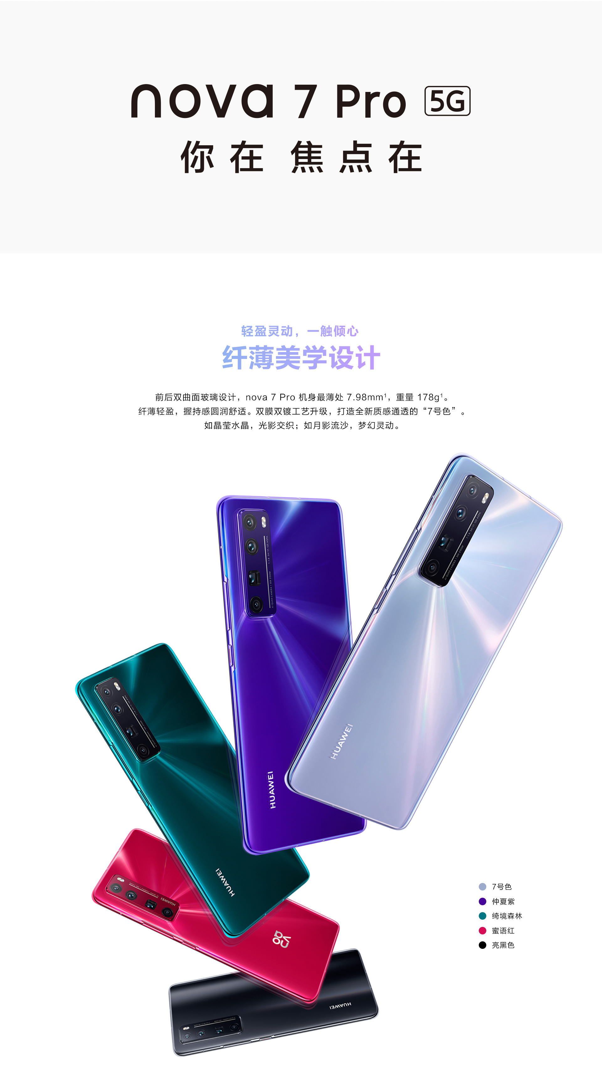 【预订享优惠】HUAWEI nova 7 Pro 5G