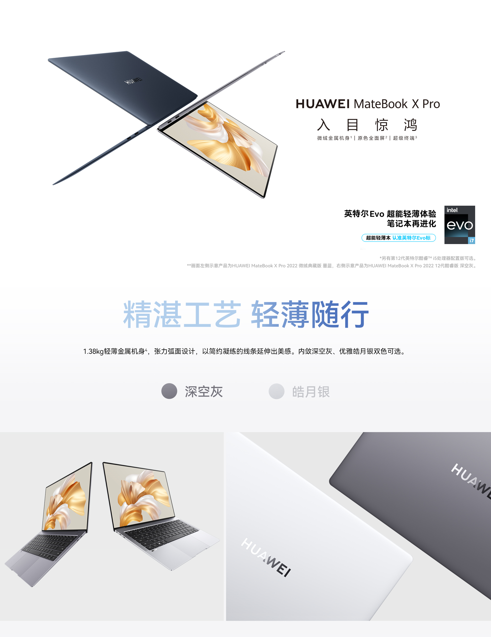 HUAWEI MateBook X Pro 12代酷睿